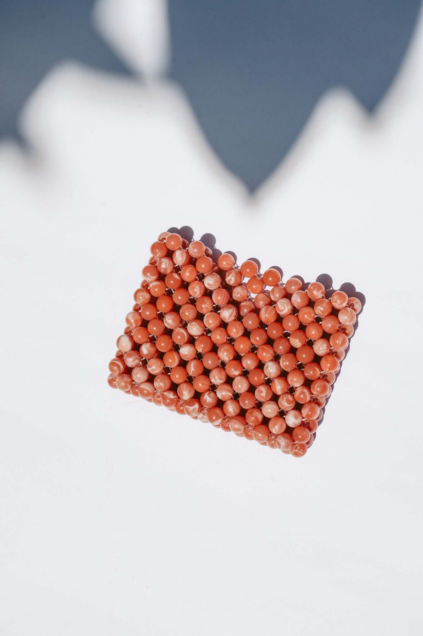 BEADED CARD HOLDER - SALMON By HIBISCUS THE LABEL